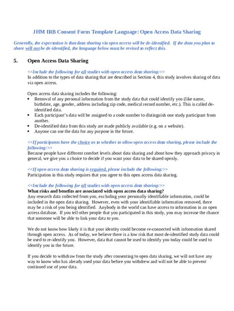 Irb And Consent Examples Wiki Doc Template Pdffiller