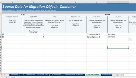 Solved Coe Kks01 Data Migration For Contact Person Sap Community