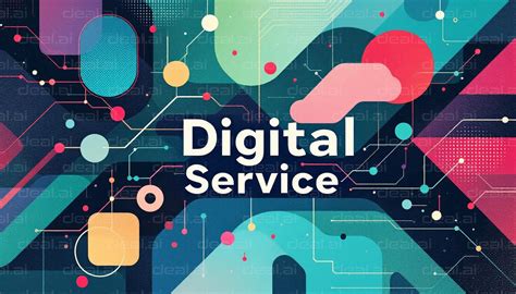 Colorful Digital Network Design Dealai Art Marketplace