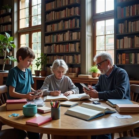 Free Intergenerational Library Learning Image Download At Stockcake
