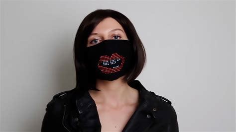 Diy Protective Led Face Mask Warns To Stay Away And Responds To Voice