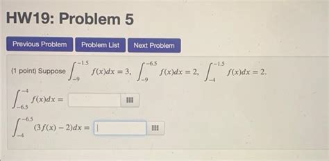 solved hw19 problem 5 previous problem problem list next