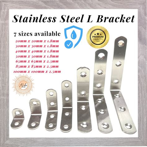 ALife L Bracket Stainless Steel L Bracket Angle Bracket Sesiku L Rak Rack L Angle Bracket