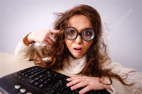 Female Computer Nerd