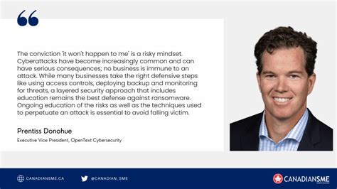 Opentexts 2023 Global Ransomware Survey Finds Canadiansme Small Business Magazine Posted On