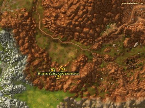 Steinschlaggeomant Monster Map And Guide Freier Bund World Of Warcraft