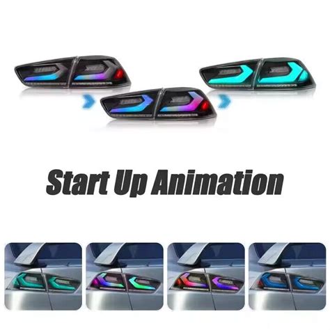 Ntxglow Led Tail Lights Rgbplug N Play 2008 2018 Mitsubishi Lancer