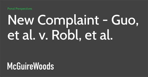 new complaint guo et al v robl et al ponzi perspectives
