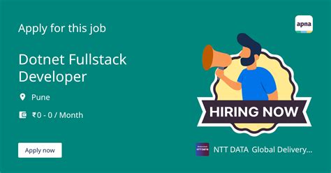 Dotnet Fullstack Developer Job At Ntt Data Global Delivery Services Ltd In Pune Apna