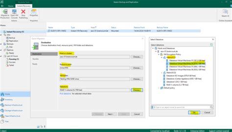 migrate virtual machines between different hypervisors by using veeam