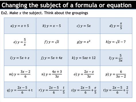 Rearranging Formulas And Equations Ticktockmaths