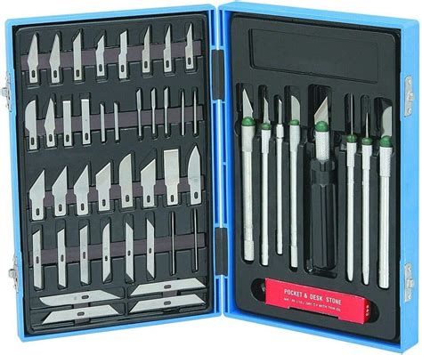 56pc Precision Hobby Knife Set Kit Exacto Knives Blades