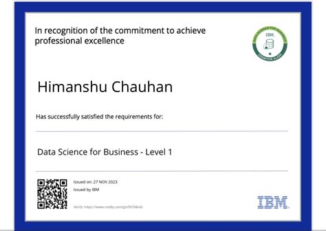 Himanshu Chauhan On Linkedin Datascience Digitalbadge