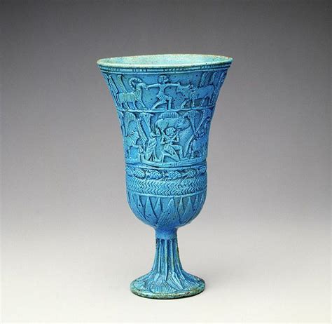 Lotiform Chalice Third Intermediate Period The Metropolitan Museum Of Art Egypte Uit De