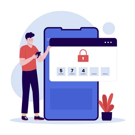 2 Step Verification Illustration Flat Design 21347241 Vector Art At Vecteezy