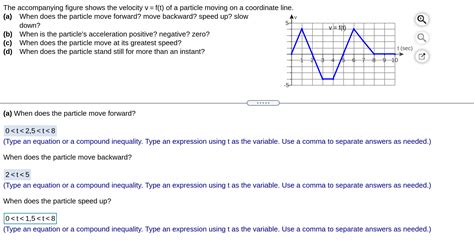 Solved V The Accompanying Figure Shows The Velocity V Chegg