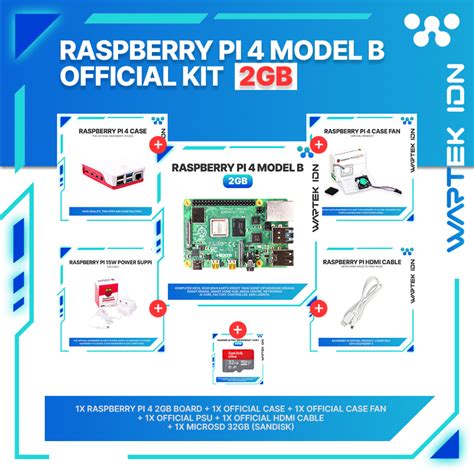 Jual Raspberry Pi Model B RAM GB Official Kit Shopee Indonesia
