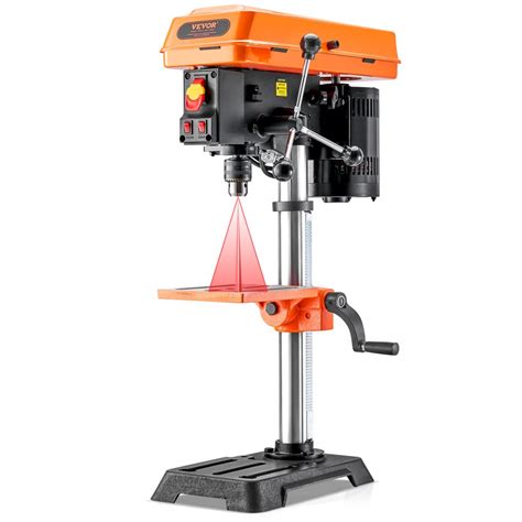 Vevor Taladro De Banco De 254 Mm Y 10 Pulgadas Motor De Inducción De 6