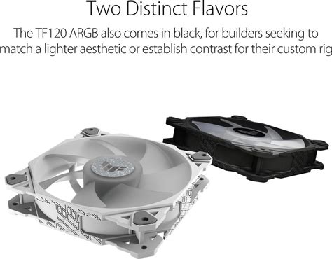 ASUS TUF GAMING TF ARGB WHITE EDITION Chassis Fan Pin Customizable LEDs Blade Advanced