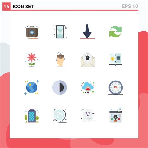 Set Of 16 Modern Ui Icons Symbols Signs For Farming Repeat Shopping Rotate Refresh Editable Pack