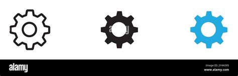 Settings Icon Vector Line Logo Mark Or Symbol Set Collection Outline