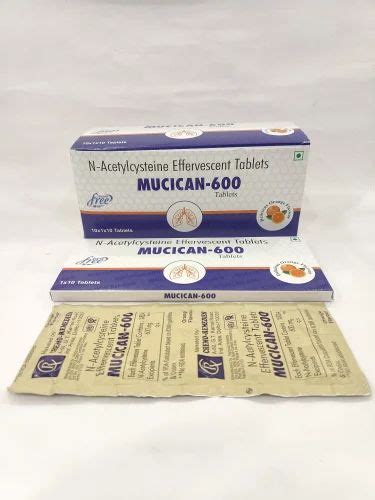 N Acetylcysteine 600 Mg Effervescent Tablet Rishab Biotech At ₹ 3000