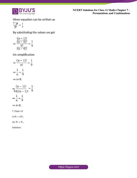 Ncert Solutions For Class 11 Maths Exercise 7 3 Chapter 7 Permutations And Combinations