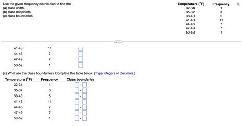 Solved Frequency 1 Use The Given Frequency Distribution To