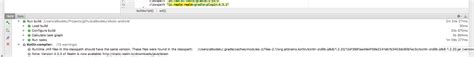 Android Studio Shows Kotlin Dependency Warning After Second Build Stack Overflow