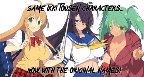 Original Ikkitousen Names In Senran Kagura Estival Versus Adult