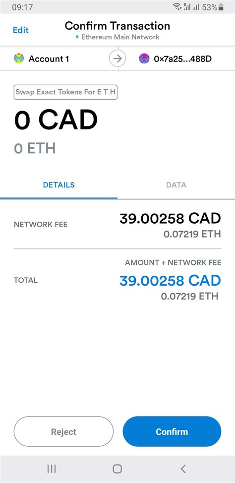 swapping erc20 tokens have 0 eth value when trying to buy some erc20