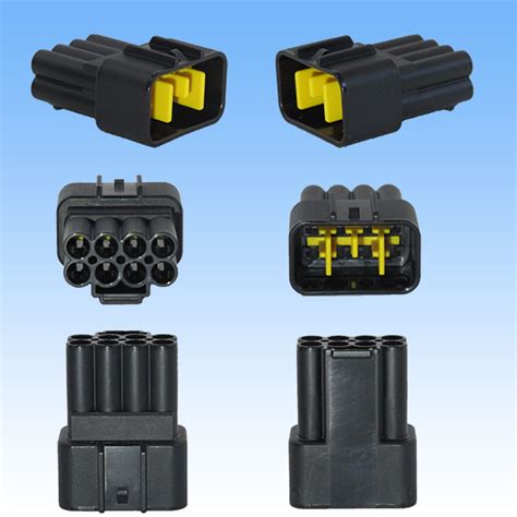 Furukawa Electric 090 Type Rfw Waterproof 8 Pole Male Coupler Black