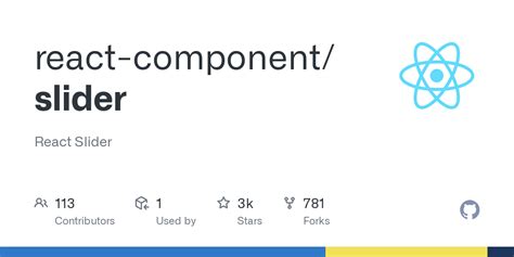 GitHub React Component Slider React Slider