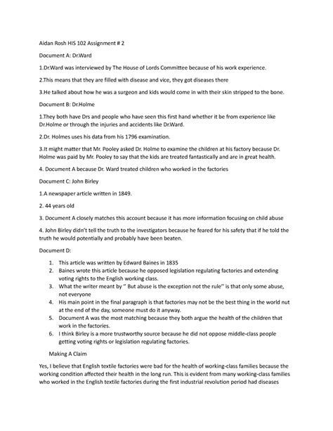 Aidan Rosh His 102 Assignment 2 Aidan Rosh His 102 Assignment 2