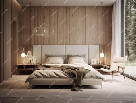 Premium Photo Scandinavian Interior Design Of Modern Bedroom With