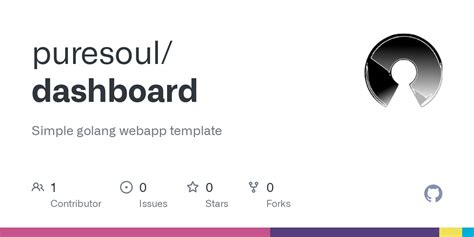 Github Puresouldashboard Simple Golang Webapp Template