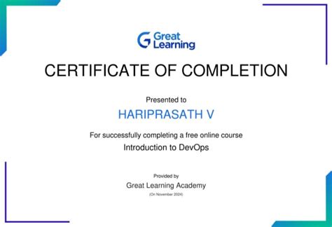 Hariprasath V On Linkedin Greatlearningacademy Greatlearning Glacertificate