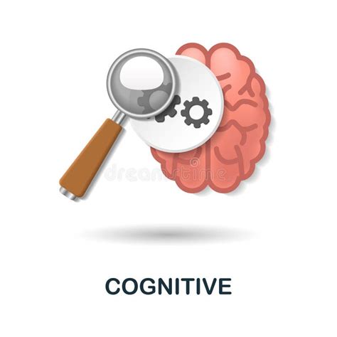 Cognitive Icon 3d Illustration From Neuromarketing Collection Stock Vector Illustration Of