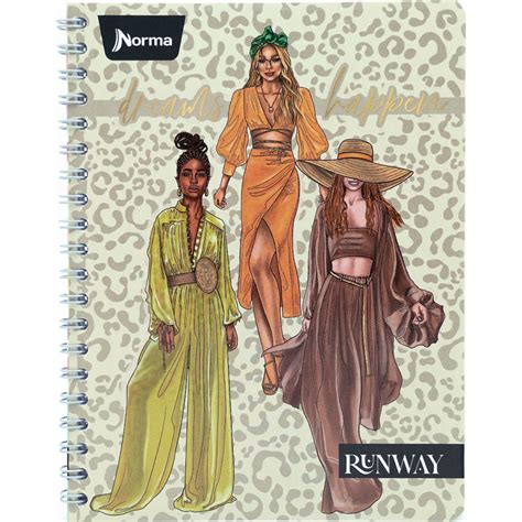 Cuaderno Profesional Norma Runway Doble Arillo Cuadro Chico 100 Hojas