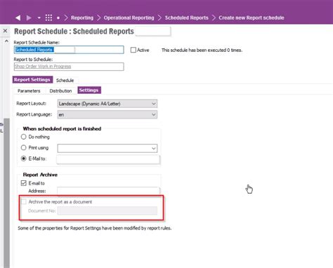 Report Schedule Archive Reports Ifs Community