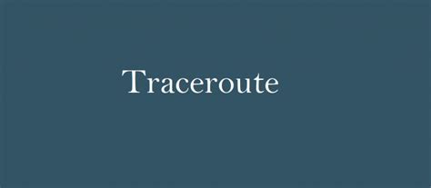 How Traceroute Works Network Scenarios
