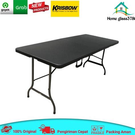 Jual Big Promo Terbaru Table Krisbow Meja Lipat 180cm Shopee Indonesia