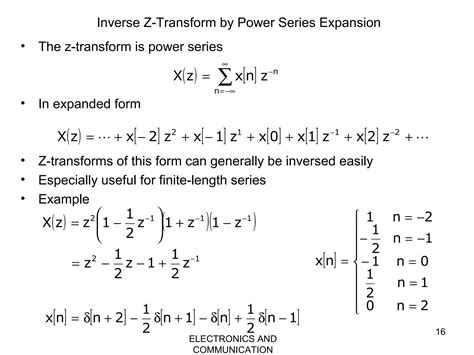 Inverse Z Transform Ppt PPT