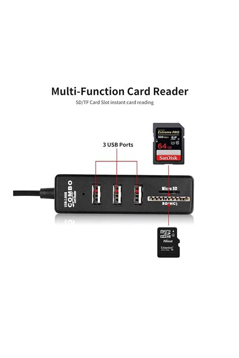 Batcell 3 0 Usb Çoğaltıcı Tf Kart Girişli Sd Kart Girişli 1 2 Metre