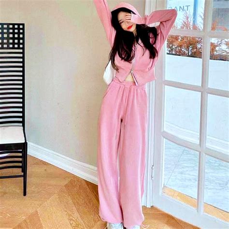 샤인샵몰 여자 트레이닝 세트 크롭 후드집업 간절기 트레이닝복 셋업