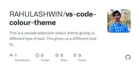 GitHub RAHULASHWIN Vs Code Colour Theme This Is A Vscode Extension Colour Theme Giving Us