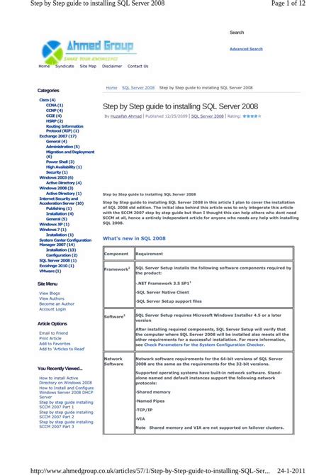 Pdf Step By Step Guide To Installing Sql Server 2008 Dokumentips