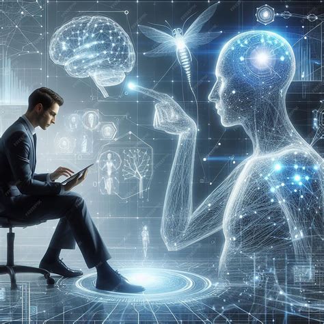 Premium Photo Ai Neural Networks And Communication With Man Senses