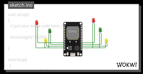 Project Ex 2 Wokwi ESP32 STM32 Arduino Simulator