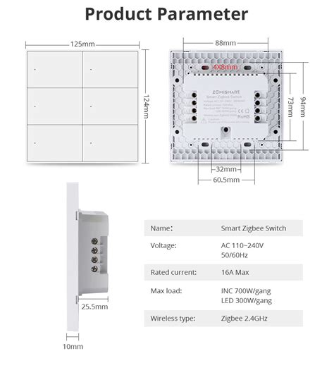 Zemismart Zigbee Neutral Light Switch Gang gang A Outlet A ซอกเกต ผามาน